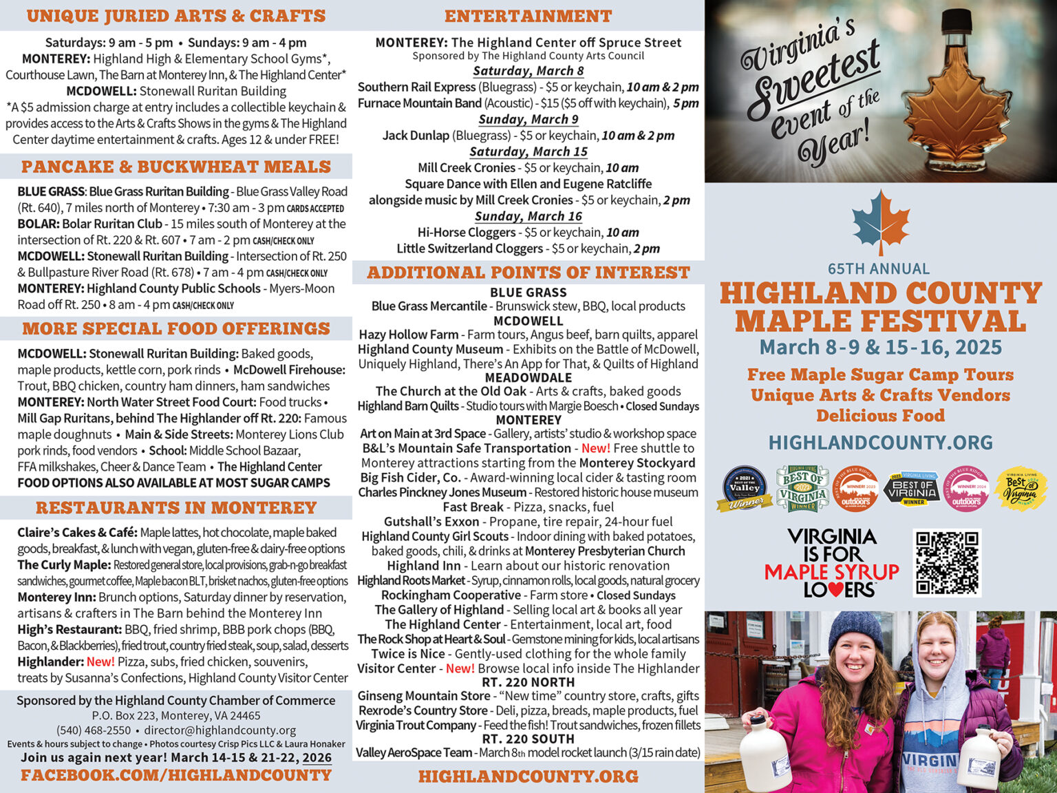 Maple Festival - Highland County Chamber of Commerce