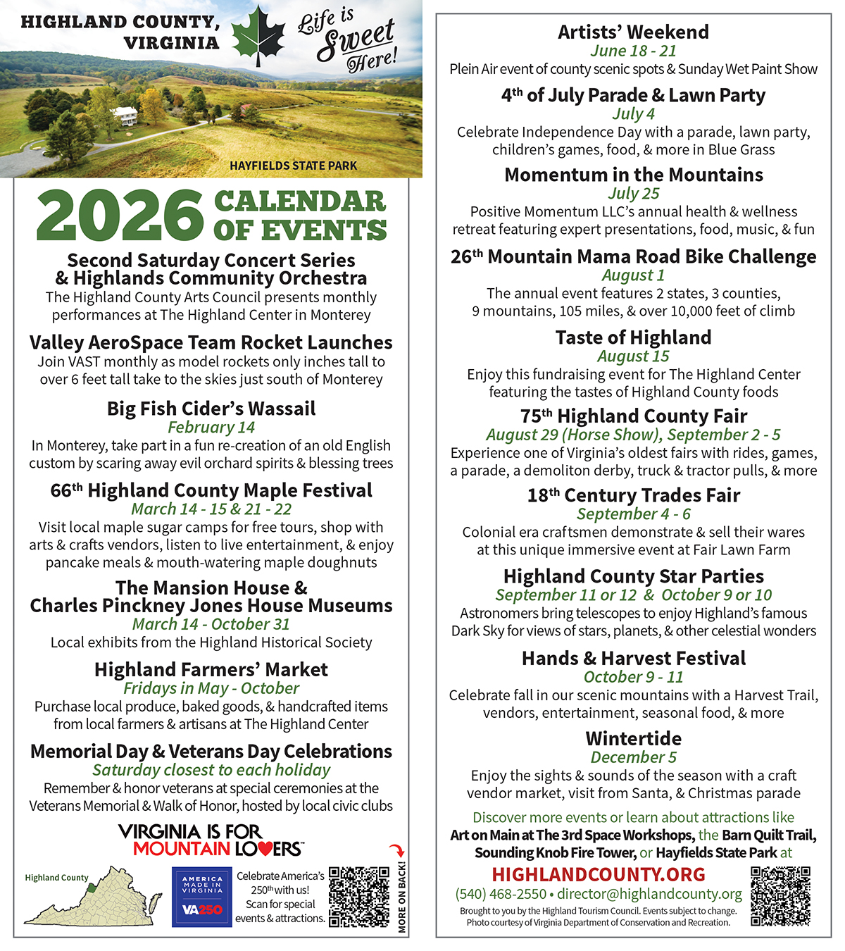Community Events & Calendar - Highland County Chamber of Commerce